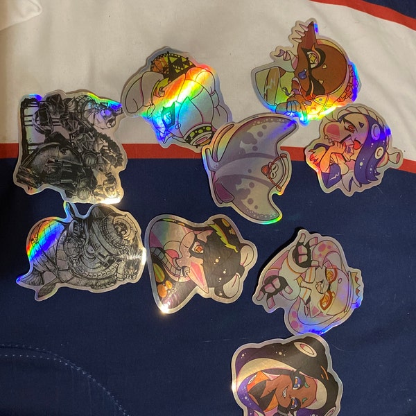 IDOL STICKER SET (7 Pcs) Splatoon Idols Vinyl Holographic Stickers - Etsy