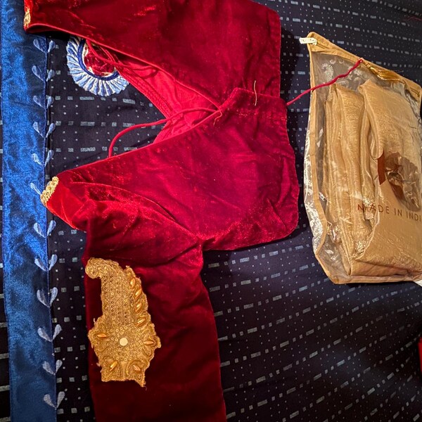 Red Color Net Sequnce Work Saree, Saree for USA Women, Designer Saree ...