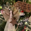 Rustic Woodland Fairy Christmas Decoration, Handmade Vintage Style ...