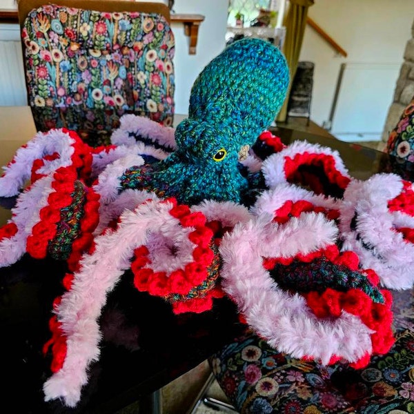 Crochet Pattern Realistic Cuttlefish-amigurumi Cuttlefish-stuffed ...