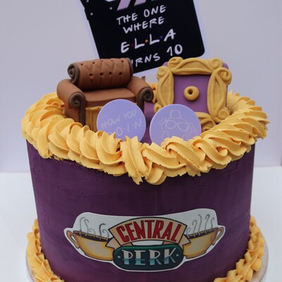 Friends Cake Topper Personalised Any Age and Name - Etsy UK