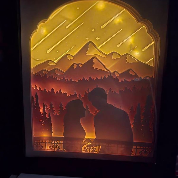 Throne of Glass Terrasen Inspired Shadowbox/lightbox Digital File - Etsy