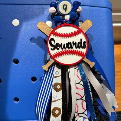 Bogg Bag Tassel and Charm, Bookbag Tag, Diaper Bag Tag, Custom Colors ...