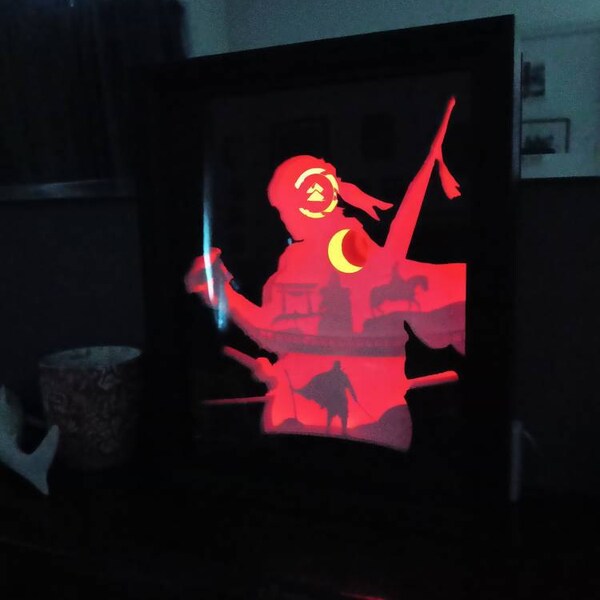 Deadpool & Wolverine Shadowbox / Lightbox Unique Gift - Etsy