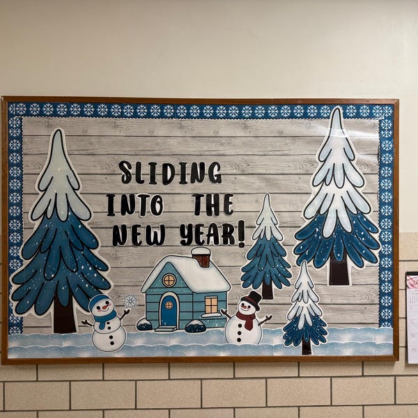 Winter Wonderland Bulletin Board, New Year Classroom Decoration. - Etsy