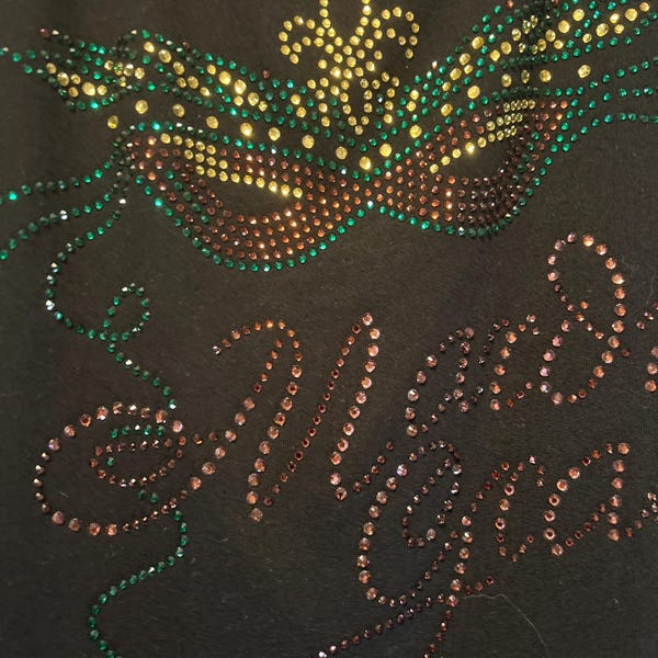 Wicked Halloween Holiday Rhinestone V Neck Long Sleeve Women's Bling ...