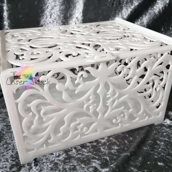 Wedding Card Box Laser Cut Laser Cut Files SVG, DXF, CDR Vector Plans ...