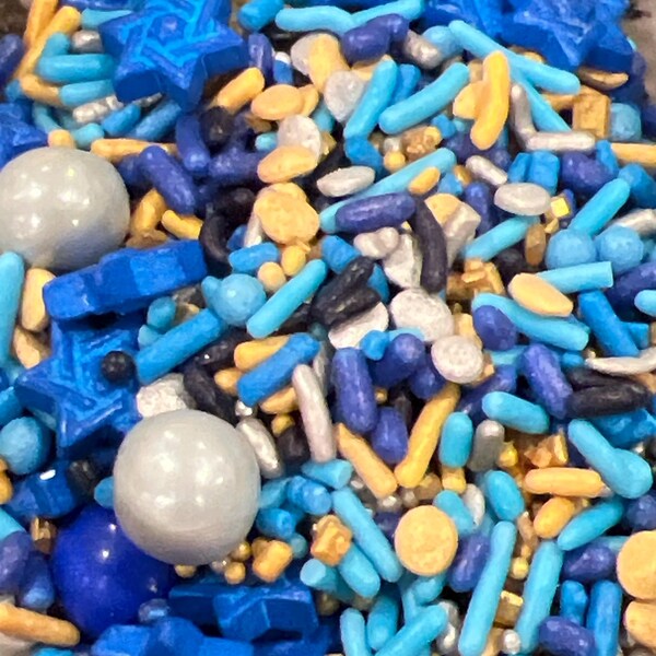 Grey and Pink Sprinkle Mix Edible Baby Shower Grey Sprinkles Yellow ...