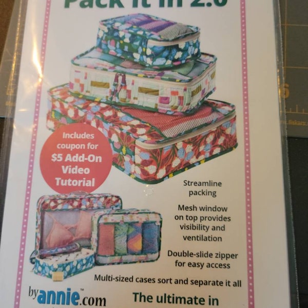 Project Bag 2.0 Pattern/patterns by Annie/zipper Compartments/pba206-2 ...