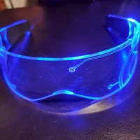 The Original Illuminated Cyberpunk Cyber Goth Visor Tron V3 Visor ...