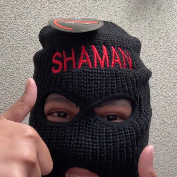 Personalized Ski Mask| Custom Text Embroidery| Three Hole Ski Mask ...