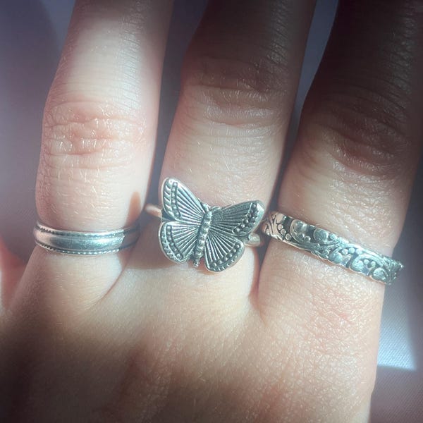 Boho Hippie Rings. Unisex Adjustable Rings. Statement Ring. Creative ...