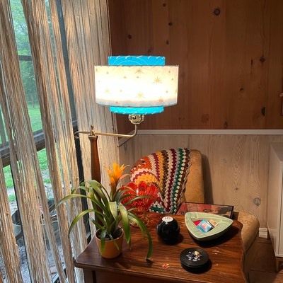 Atomic Lamp Shade / 3 Tier Atomic / Hand Made Retro Style / Custom ...