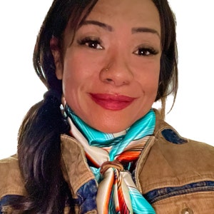 Wild Rag Green With Cactus Western Wild Rag Cowboy Western - Etsy