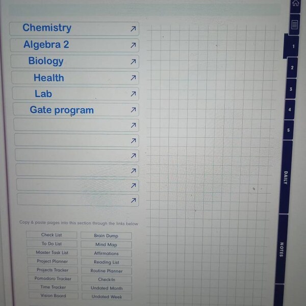 Undated Purple Landscape Teacher Digital Planner for iPad and Tablet ...