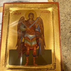 Synaxis of the Bodiless Powers Handmade Icon Golden Leaves Plated - Etsy