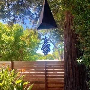 Ready to Ship Small Rustic Wind Bell With Oak Maple or Sun - Etsy