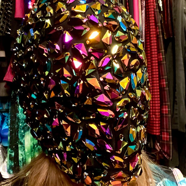 Red Monster .. Custom Masquerade Mask Handmade Covered Red Jewels - Etsy