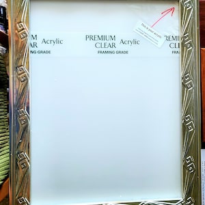 Non Glare Picture Framing Acrylic Sheet. Reflection Control | Etsy