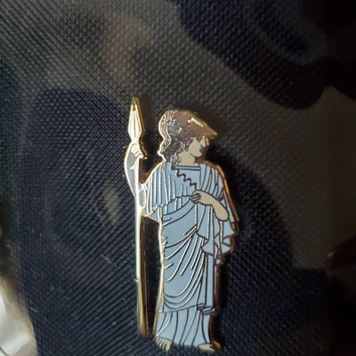 Greek Goddess Athena Enamel Pin - Etsy