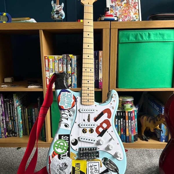 1994 BJ Guitars Billie Joe Armstrong Green Day Blue Guitar - Etsy