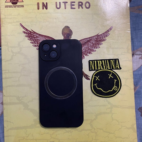 NIRVANA IRON-ON Patch Smiley Face Logo Punk Rock Foo Fighters Grunge Kurt Cobain New - Etsy