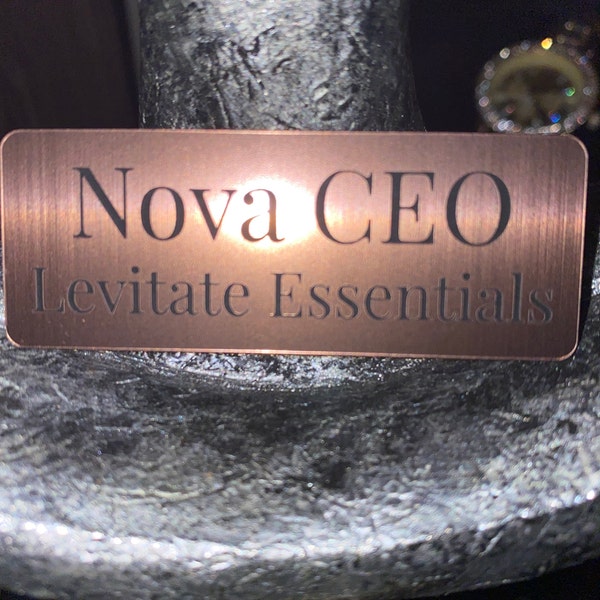 Personalized Plastic Name Badge With Pin or Magnet Attachment - Custom ...