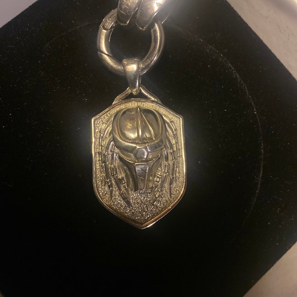 Sterling Silver Predator Necklace Fantasy Pendant Sci-fi Jewelry ...