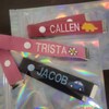 Personalized Name Tag, Ribbon Type, Custom Key Chain, Bag Name Tag, Bag ...