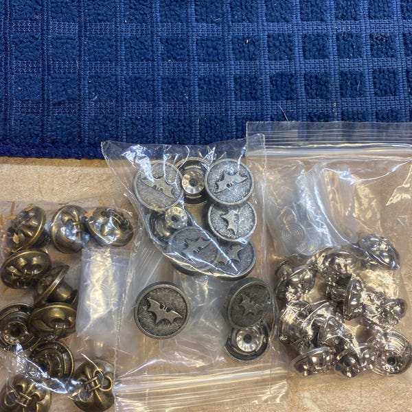 18mm Metal Shank Buttons, Pearl and Rhinestone Buttons, Vintage Style ...