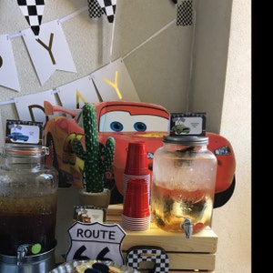 Cars 3 Food Labels Instant Download, Cars Chalkboard Food Tent Cards ...