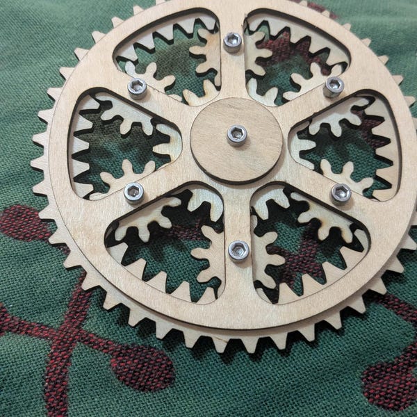 Planetary Gear Fidget Spinner Plans for Laser CNC Cutting Wooden Gift ...