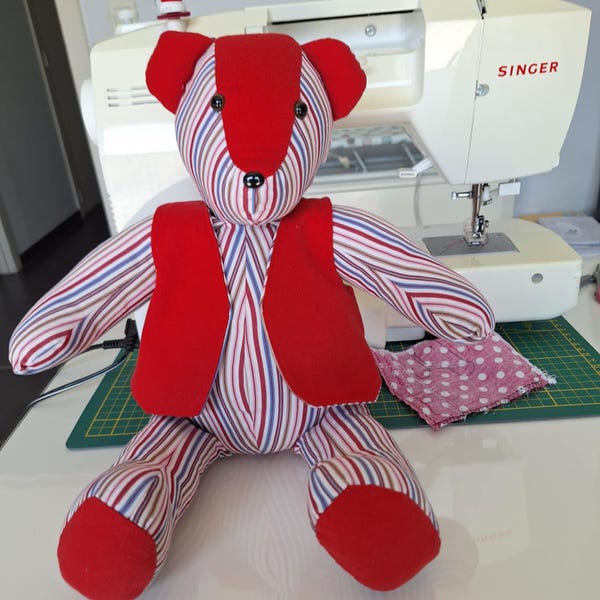 Memory Bear Pattern Video Tutorial Keepsake Bear Pattern Easy Teddy ...