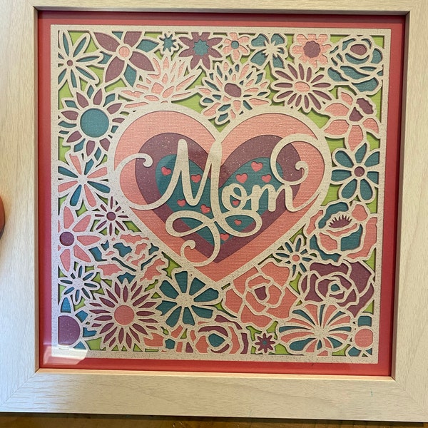 3d Mother’s Day Shadow Box Svg, 3d Mother’s Day Svg, Mother’s Day ...