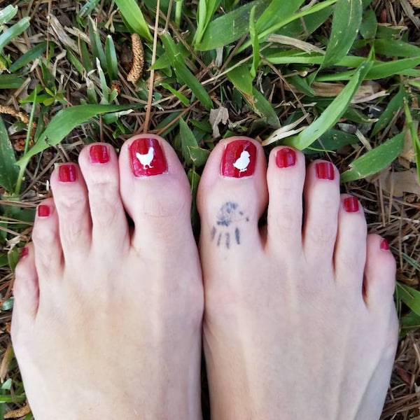 CHICKEN NAIL DECALS - Hen - Chick - Vinyl Decal - Nail Decor - Etsy