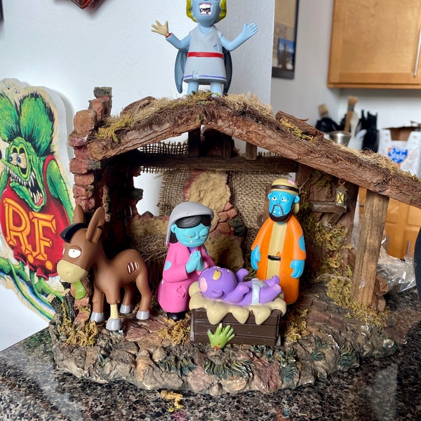 Zombie Nativity Set of 5 Figurines | Resin Christmas Decor | Funny ...
