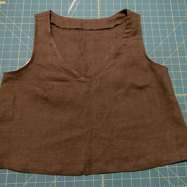 The Nora Tank Woven Tie Strap Tank Top Sewing Pattern - Etsy