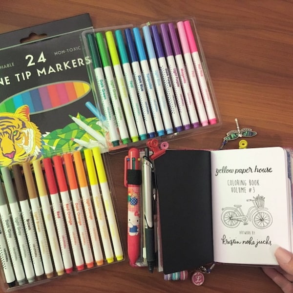 COLORING BOOK Volume 3 - Traveler's Notebook Insert Available in 7 ...