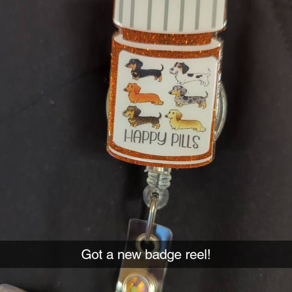 Vet Tech Badge Reel, Vet Badge Holder, Veterinary ID Badge, Dachshund ...