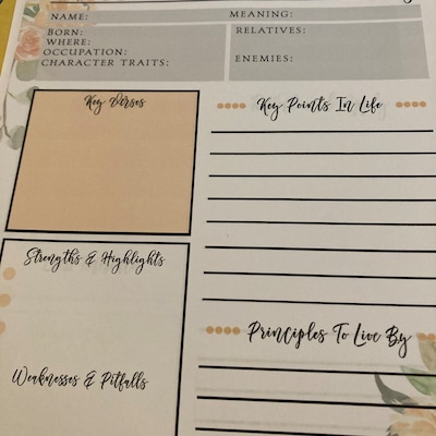 Prayer and Bible Study Printable / SOAP / Prayer Journal / Scripture ...