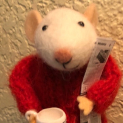 Mouse With Bell Gift for Husband Gift for Man Gift for Boss Needle ...