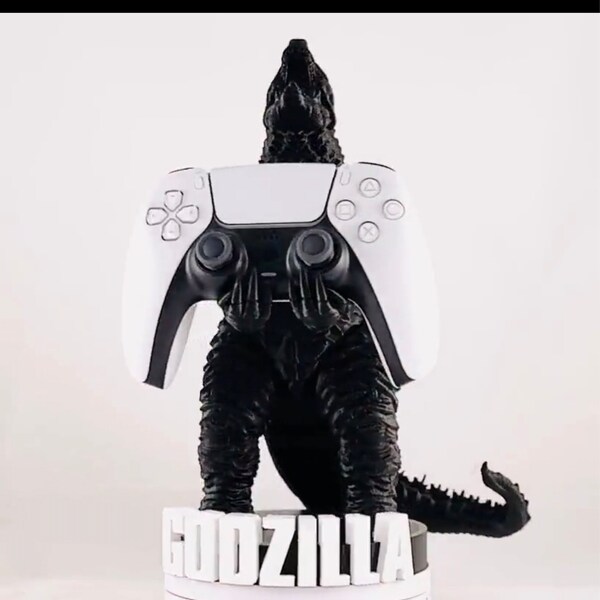 Godzilla Gaming Controller Stand Holder - Kaiju Unique Desk Organizer ...