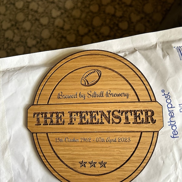 Wooden Bar Pump Clips Custom Personalised Wood Brewery Beer Ale Craft ...