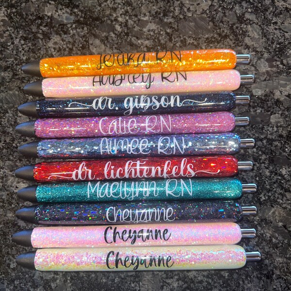 Glitter GEL Pens Inkjoy Gel Pens 0.7 Personalized Inkjoy Custom Epoxy ...