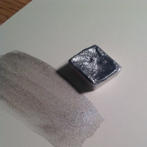 Silver Mica Handmade Watercolor Paint Art Supply Artist | Etsy