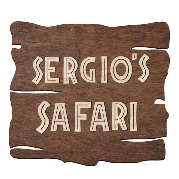 SAFARI PNG Printable Party Sign, Editable, Clipart, Nursery, Jungle ...