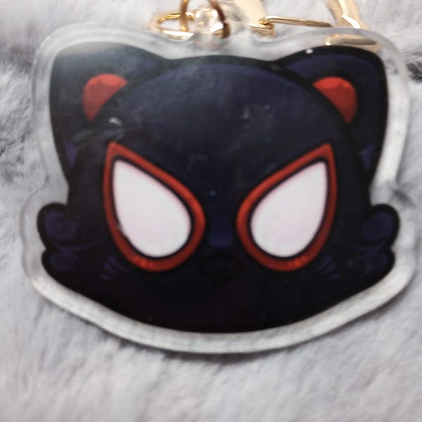 Spiderverse Cat Keychain Miles Morales / Miguel O'hara / Pavitr ...