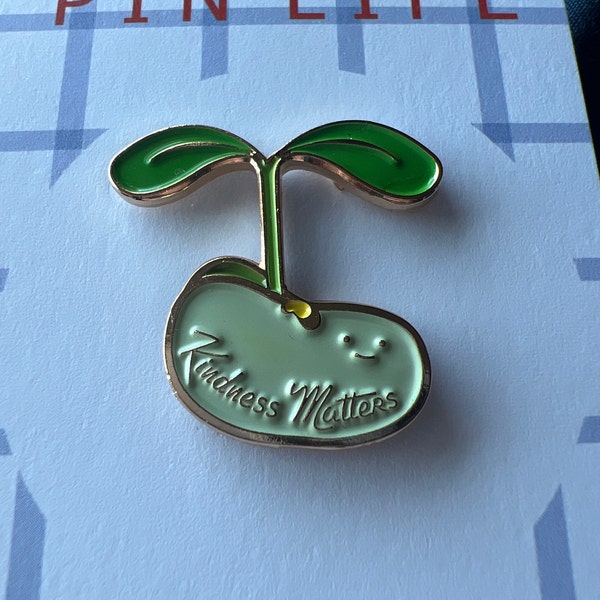 NEW** Kindness Matters Plant Sprout Enamel / Lapel Pin - Etsy