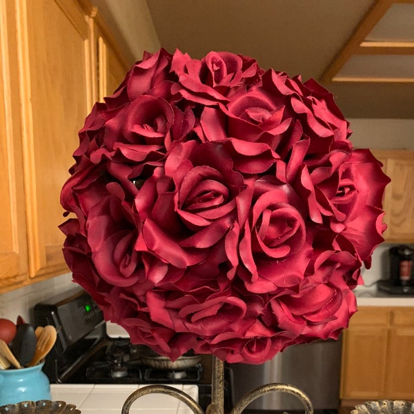 Silk Rose Heads, 12pcs, Red Artificial Flowers - Etsy