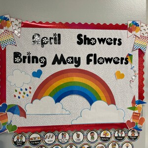 Birthday Gnomes Bulletin Board Birthday Display Kit Custom Any Words ...